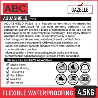 ABC Aquashield Plus Flexible Waterproofing - 4.5Kg | Shopee Philippines