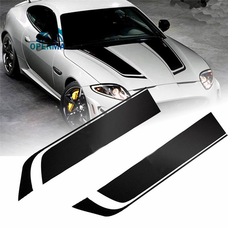 OM Car Sticker Stripe PVC Dual Decal Vinyl Racing Hood Graphics ...