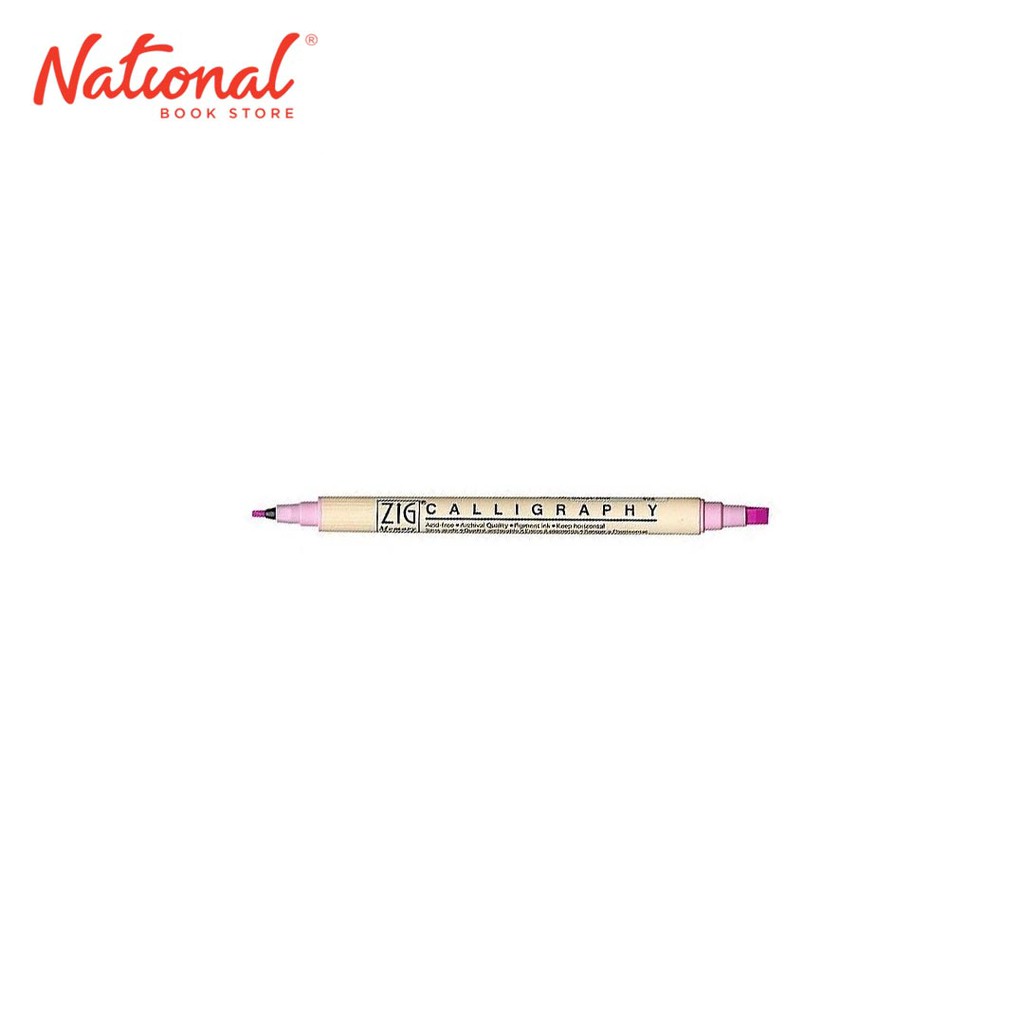 Zig Calligraphy Pen Ms3400 206 C.Pink Dual Tip National Book Store ...