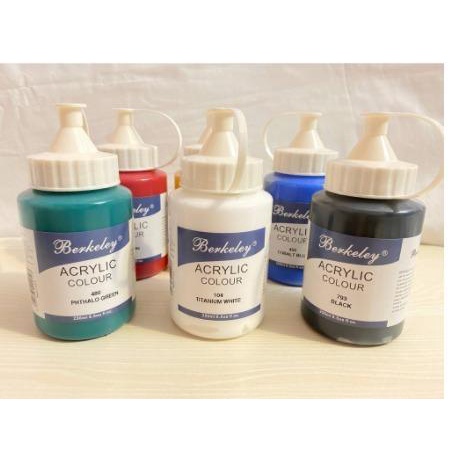 Berkeley Acrylic Colors 250ml Paint Painting Art Easel Crafts Pigment ...