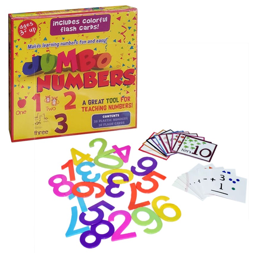 Jumbo Numbers and Flash Cards Educational Learning Numbers and Teaching ...