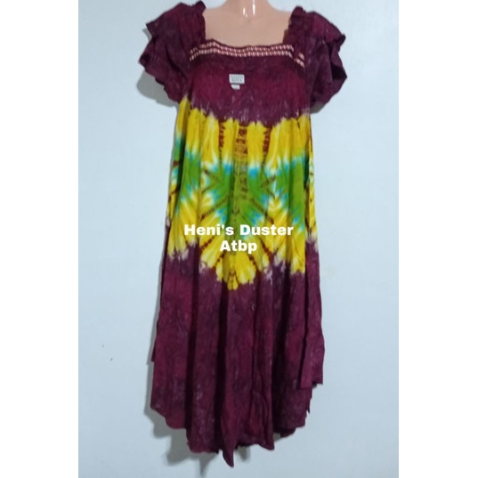 batik daster/dress tie dye made from Indonesia | Shopee Philippines