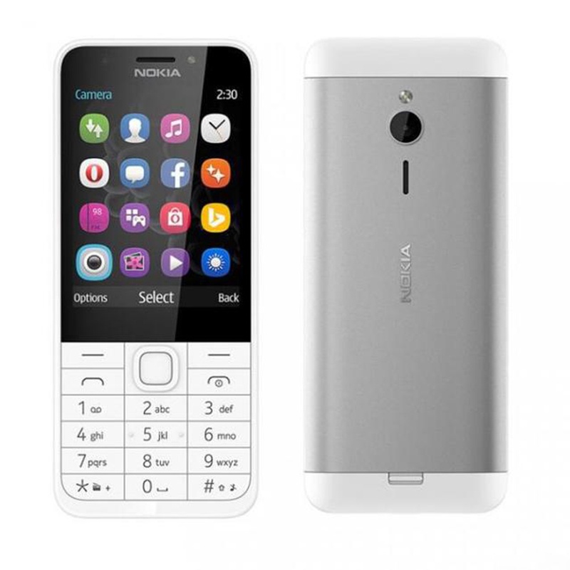 Unlocked Nokia 230 GSM 2.8" Dual & Single SIM Card 2MP Mobile Phone ...