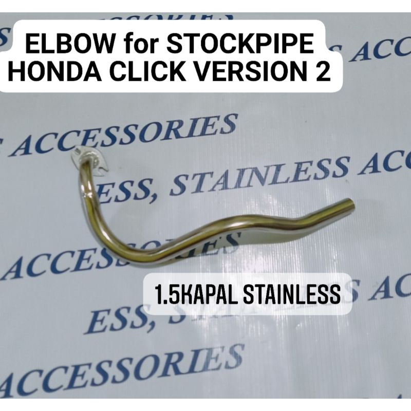 ELBOW for HONDA CLICK V2 STOCKPIPE.. pangStockpipe only | Shopee ...
