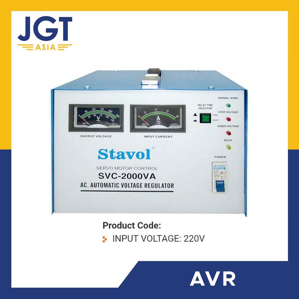 Stavol Automatic Voltage Regulator 2000 watts AVR with Time Delay (ST ...