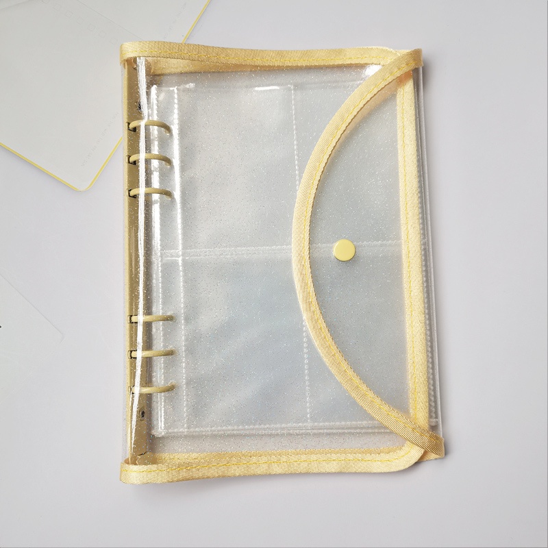 Envelope Bag Design A5/A6 6rings Color Glittering Binder With Sleeves ...