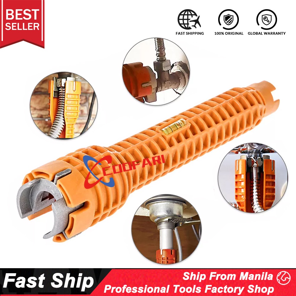 Multifunctional 8 in 1 Faucet and Sink Installer Tool Wrench Spanner ...