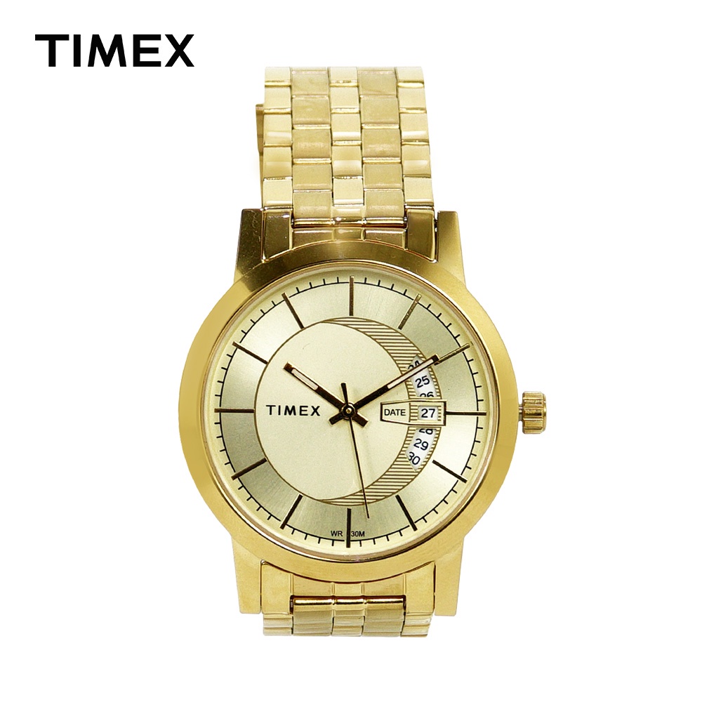 Timex T1 Series Gold Brass Analog Watch For Men TW000T131E CLASSICS ...