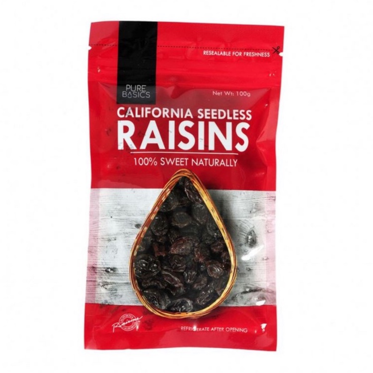 Pure Basics California Raisins 100g | Shopee Philippines