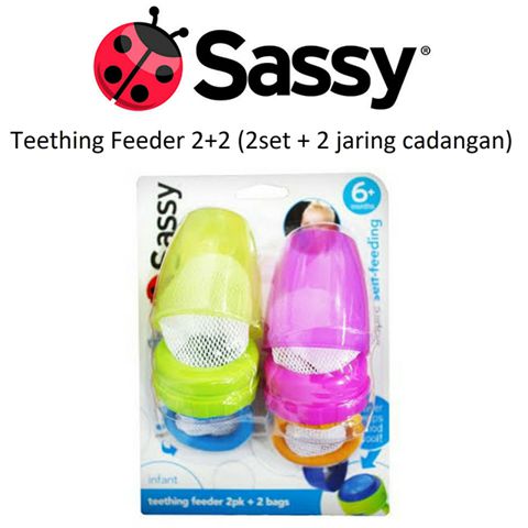 Sassy Teething Feeder 2+2 (2 sets + 2 additional nets) | Shopee Philippines