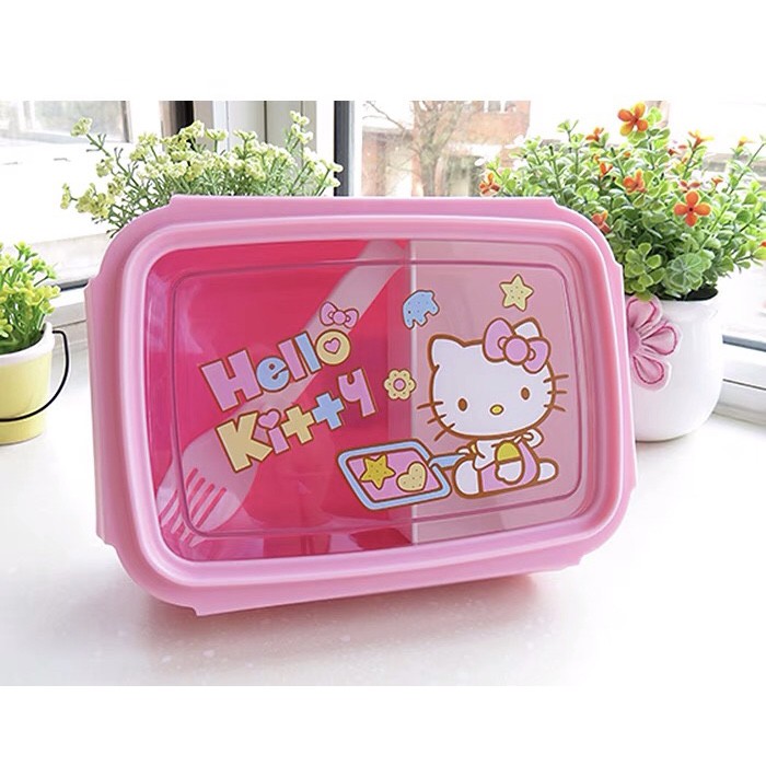 hello kitty lunch box with spoon | Shopee Philippines