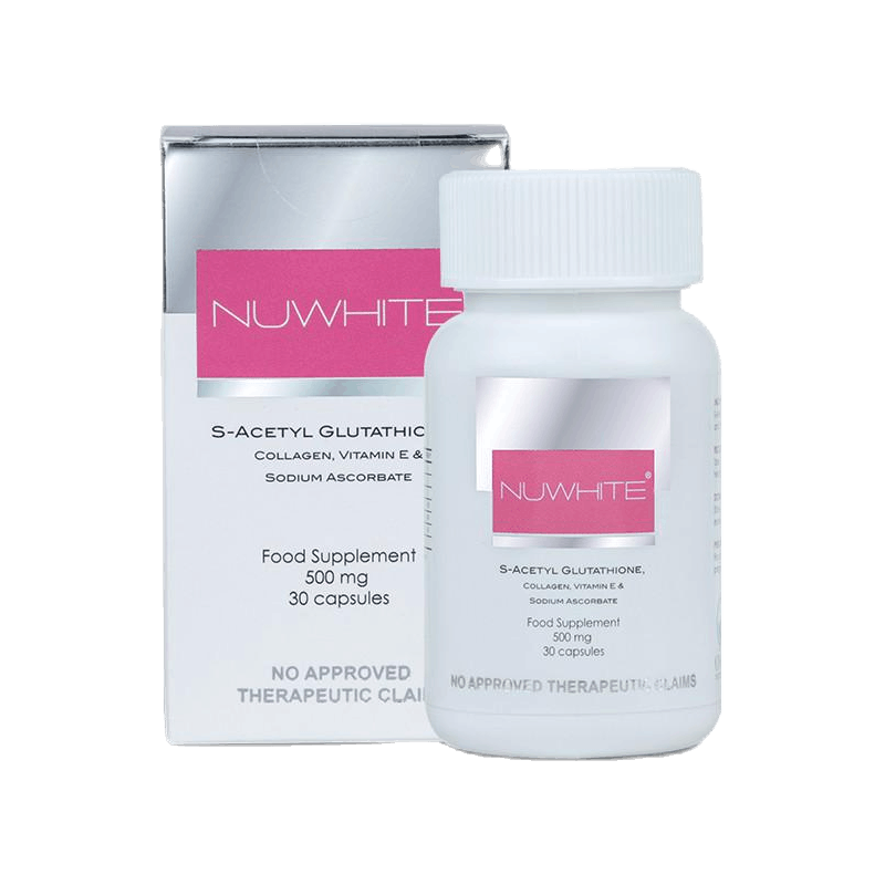 Nuwhite S-Acetyl Glutathione with Collagen Sodium Ascorbate and Vitamin E | Shopee Philippines