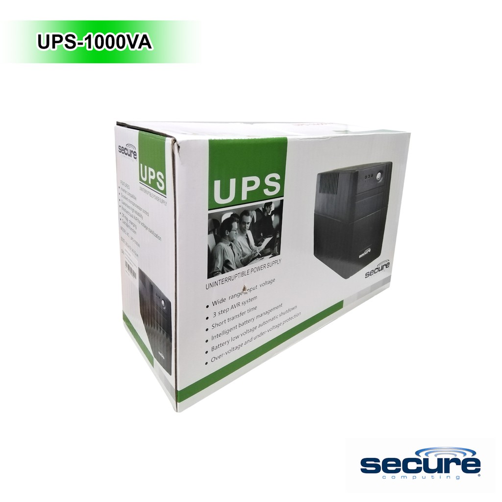 Secure 1000VA UPS FOR PC AND MONITOR | Shopee Philippines