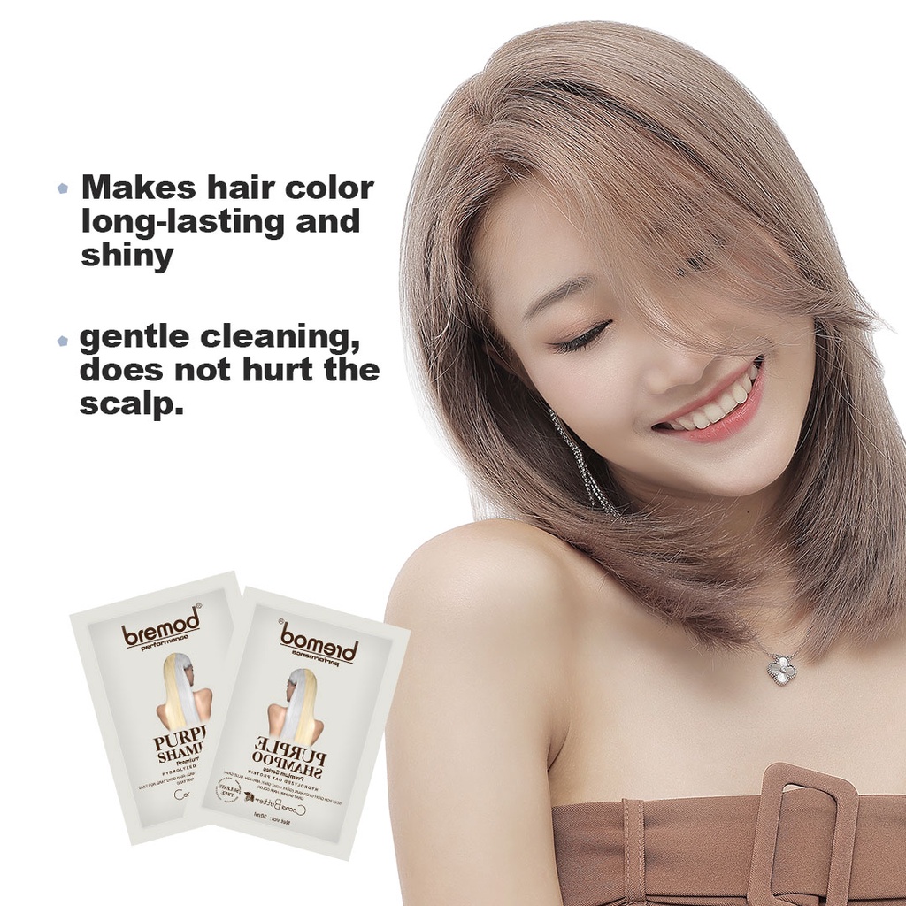 Bremod Premium Purple Shampoo Lock and Stables Hair Color Colour for ...