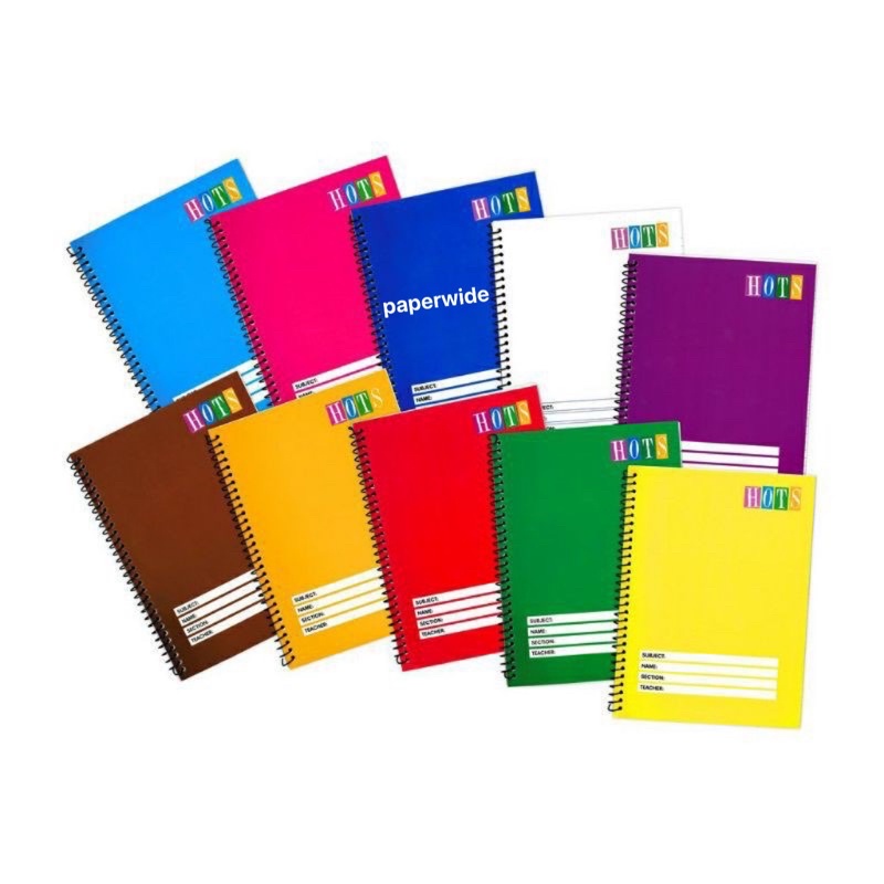 Spiral Notebook Standard size 80 Leaves 10pcs/bundle assorted colors ...
