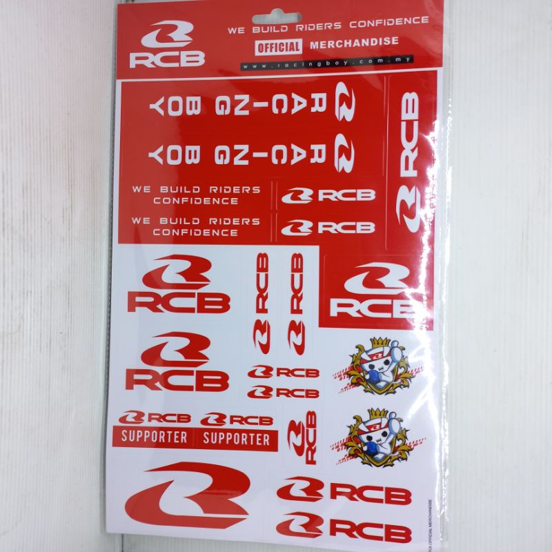 Rcb Racing Boy logo Sticker | Shopee Philippines