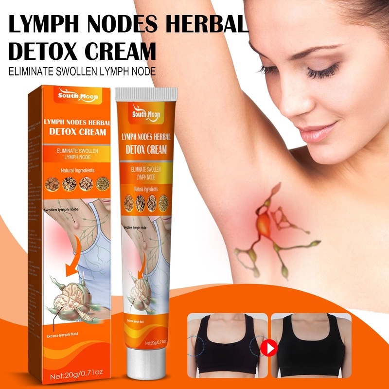 EELHOE Lymphatic Detox Cream Remove Underarm Fat Neck Lymph Patch Anti ...