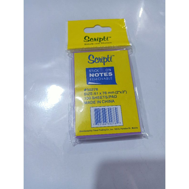 Sticky note removable Scripti neon colors (2"x3") | Shopee Philippines