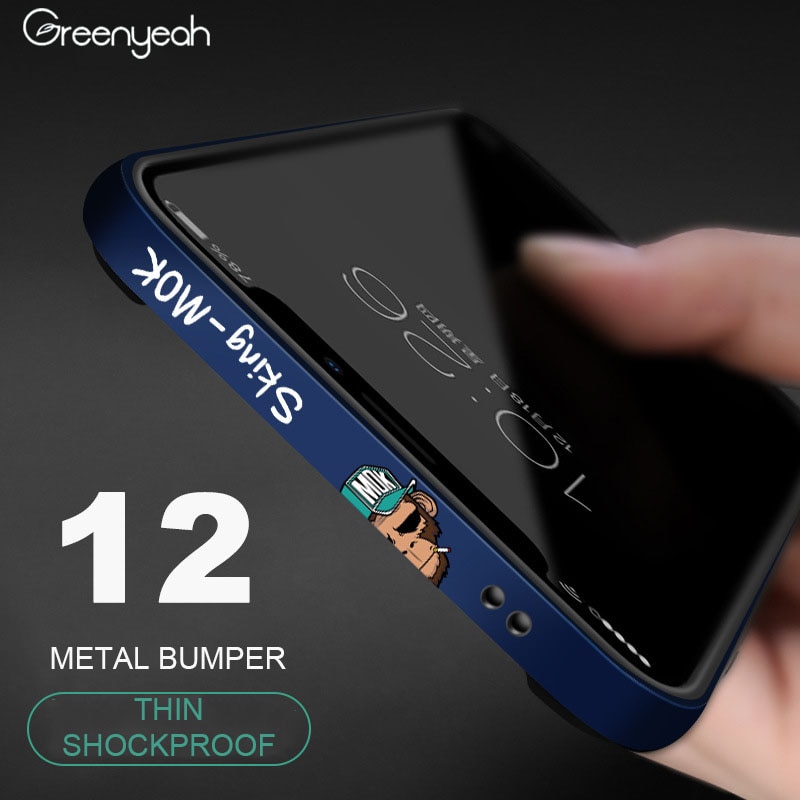 LOFTER Cool Metal Cartoon Bumper Case for iPhone 12 Pro Max Aluminum ...