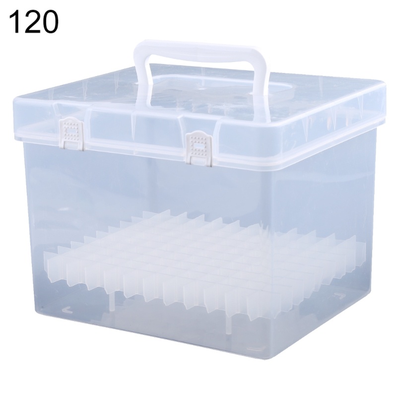Top Transparent Marker Pens Storage Box Container Art Craft Tray Office ...