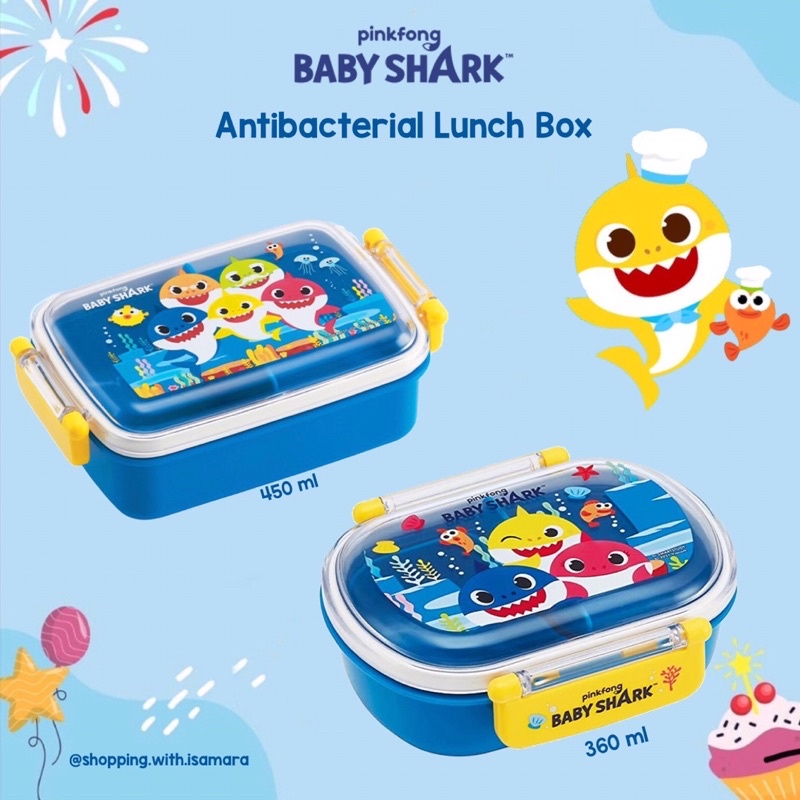 Skater x Pinkfong Baby Shark Antibacterial Lunch Box (made in Japan ...