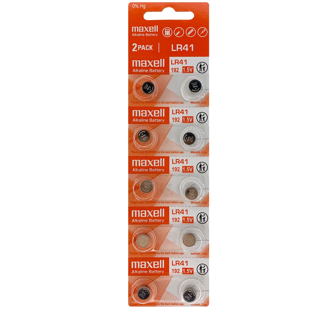 Kayang kaya Maxell Alkaline Battery LR41 Pack of 10 | Shopee Philippines