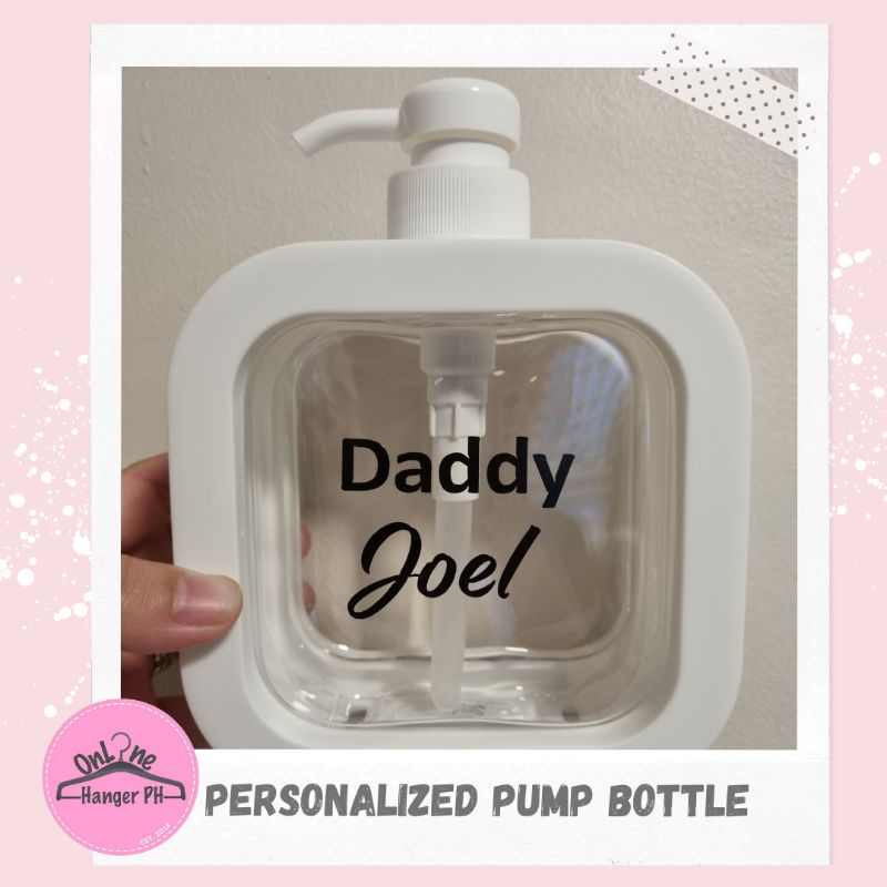 Personalized White Pump Bottle 500ml | Shopee Philippines