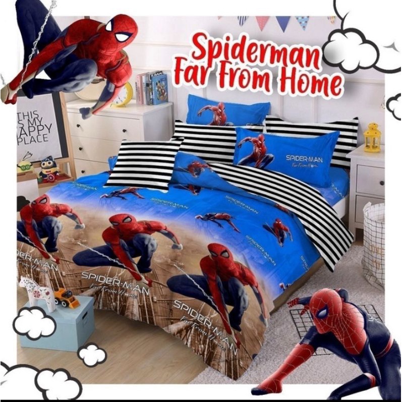 KATUN Spiderman ALL SIZE Character Cotton Sheet | Shopee Philippines