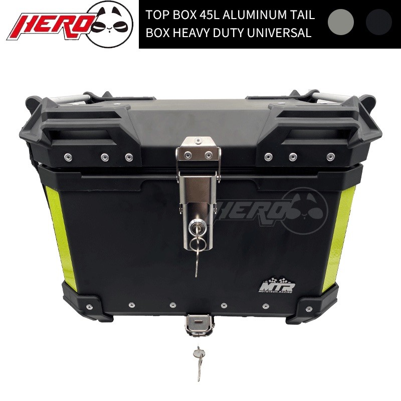 Motorcycle 45 Liters Top Box Aluminium Box Waterproof Universal ...