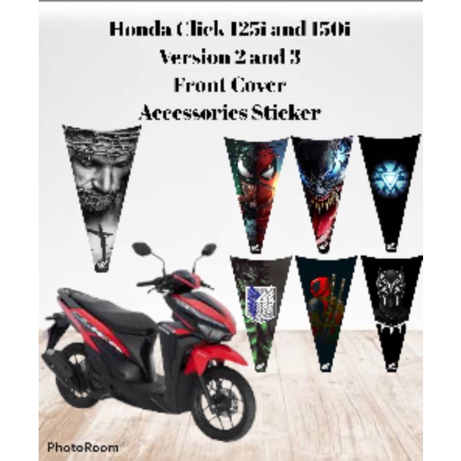 Honda Click 125i and 150i V2 and V3 Front Cover Sticker / Click 125i ...