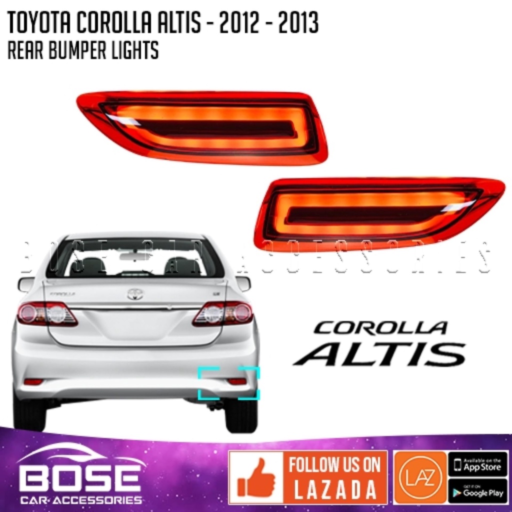 Toyota Corolla Altis 2011 2012 2013 LED Rear Bumper Light (Sport Design ...