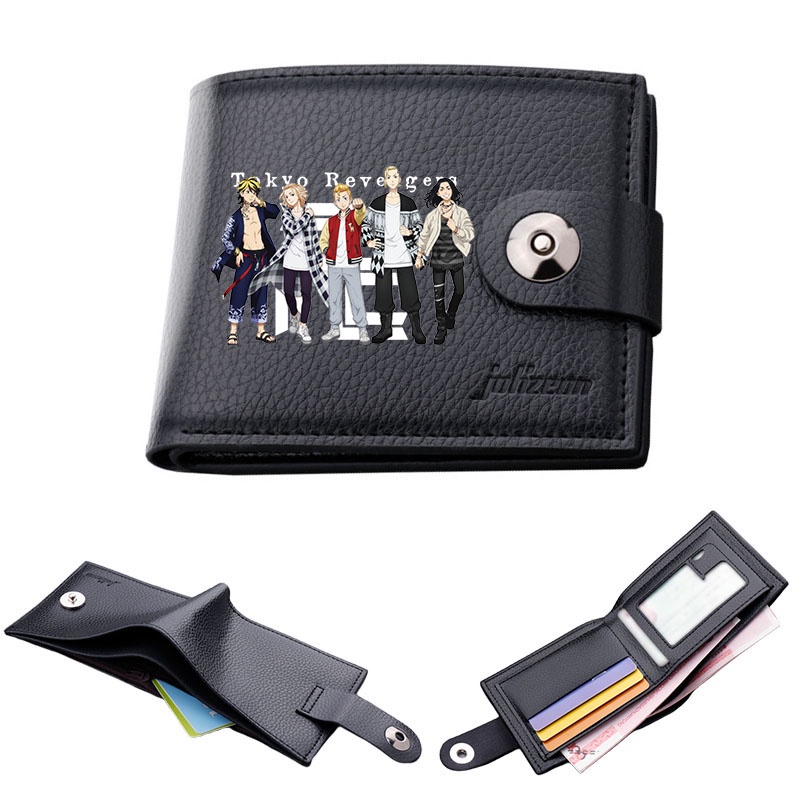 Anime Wallet Cartoon Two-Flold Wallet Tokyo Revengers Wallet Card ...