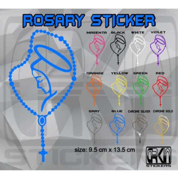 Rosary sticker decals | Shopee Philippines