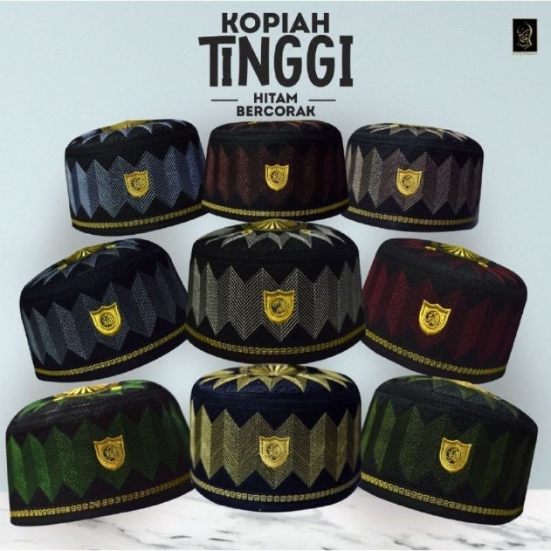 The tall skullcap with Ustaz's Kopia patterned is authentic and ...