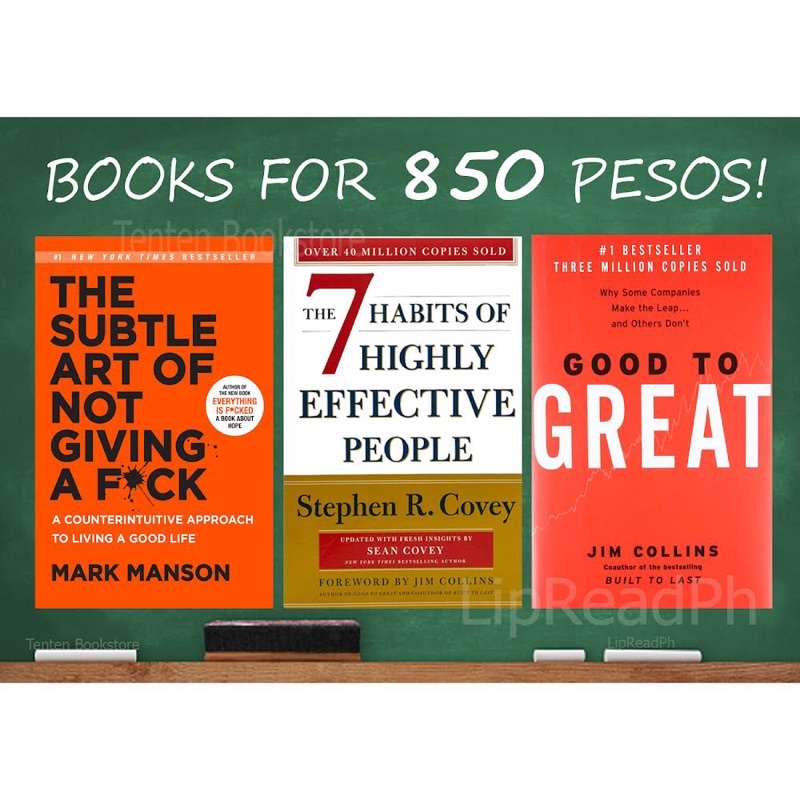 Trio Bundle! 7 Habits of Highly Effective People, The Subtle Art of Not ...