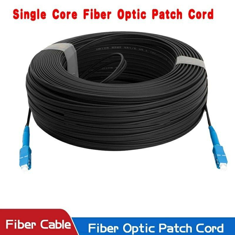 Fo Fiber Optic Optic Cable SC to SC Single Mode 50 Meters Long | Shopee ...