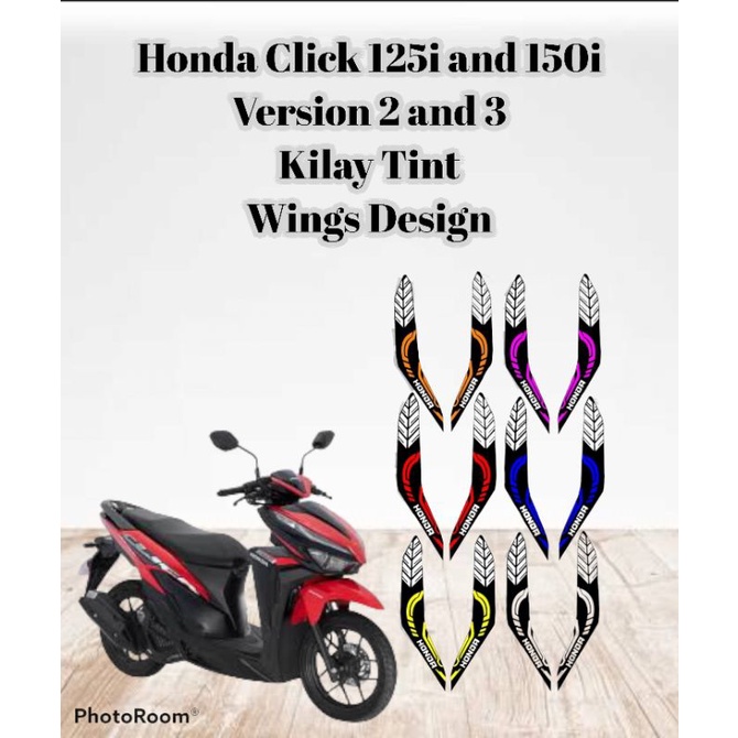 Honda Click 125i Kilay Tint (Wings) / Honda Click 125i Accessories ...