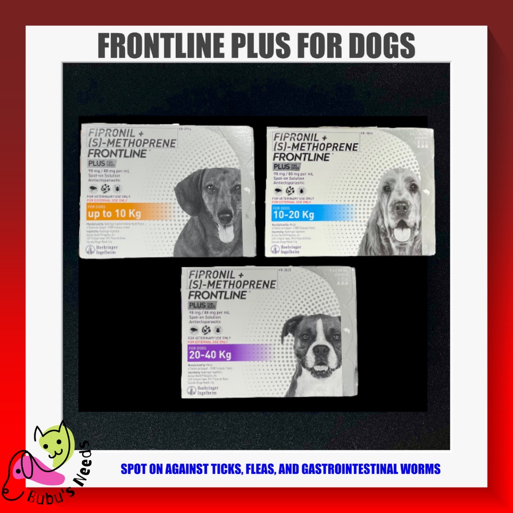 Frontline Plus for Dogs [Fipronil + (S)-Methoprene] Anti-ectoparasitic ...