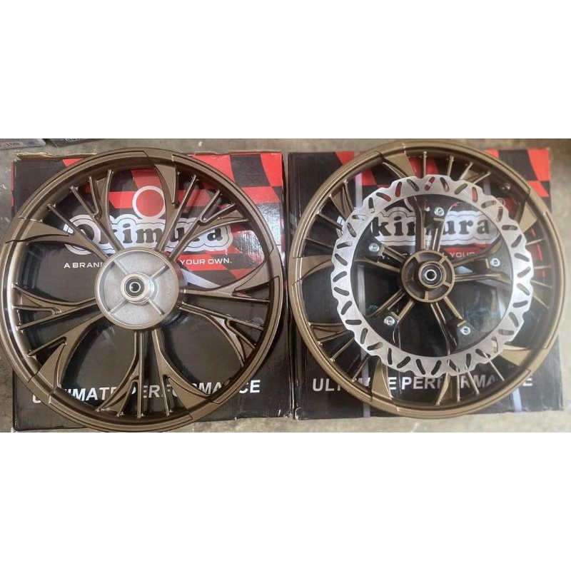 Okimura Mags Wheel xrm 110/125 , rs125 ,w100 disc type Bronze Color ...