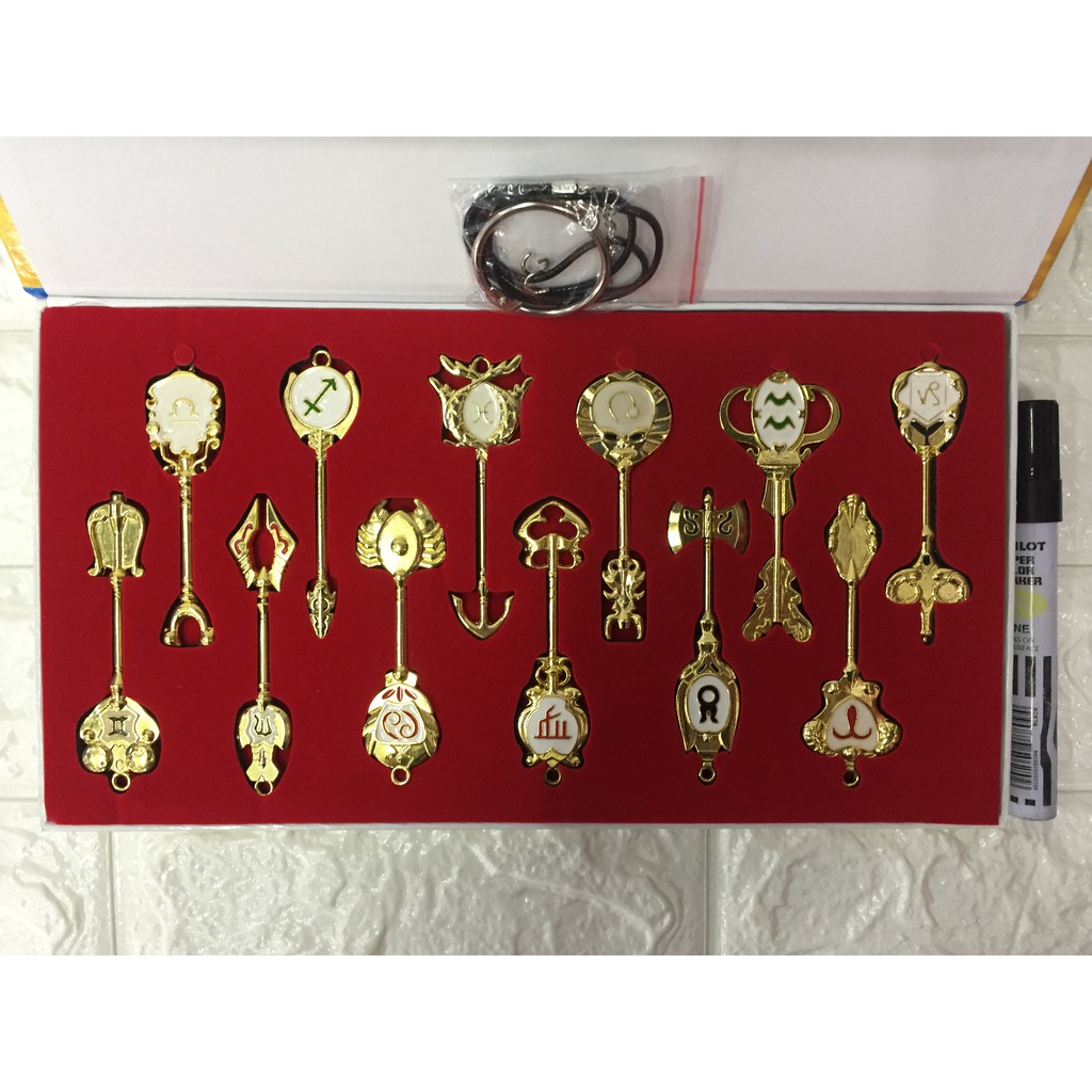 Fairy Tail Celestial Key Set of 12pcs Anime Collectible Item | Shopee ...