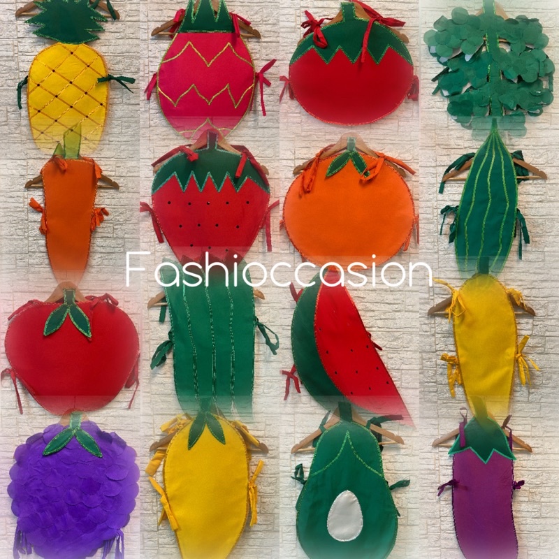 Nutrition Month Costume Fruits and Vegetables for Kids | Shopee Philippines