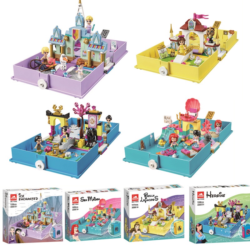 Bricks Story Book Disney Princess StoryBook | Frozen Frozen | Mulan ...