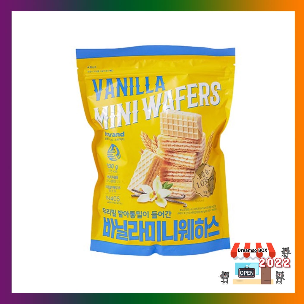 NoBrand Vanilla Mini Wafer 300g/ Korean Snack | Shopee Philippines