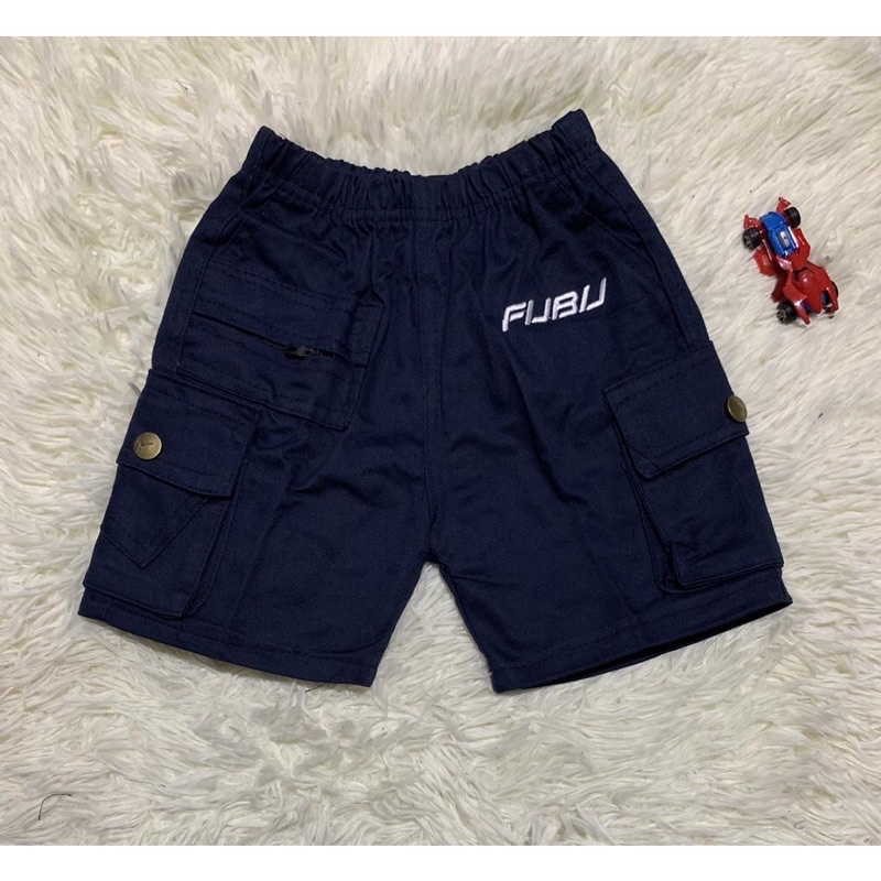 FUBU KIDS PLAIN cargo SHORT | Shopee Philippines