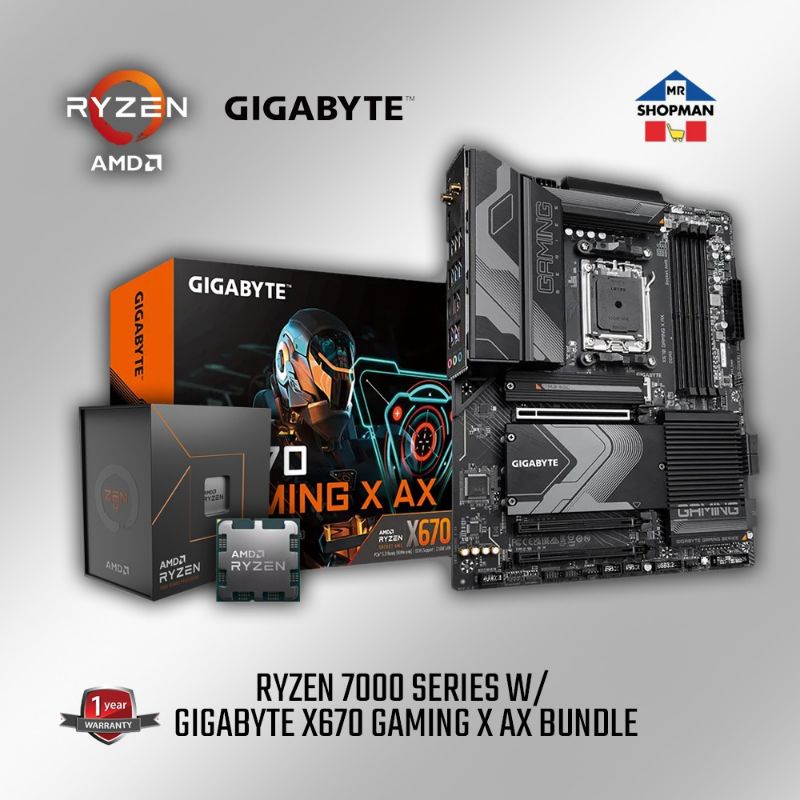AMD Ryzen 5 / Ryzen 7 7000 seriee 7600X / 7700X w/ Gigabyte X670 Gaming ...