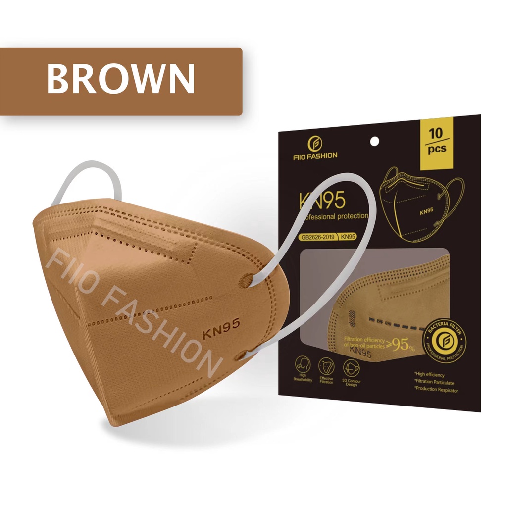 FIIO KN95 Mask Korean Version 10PCS Pack 5 Layer FaceMask Protective ...