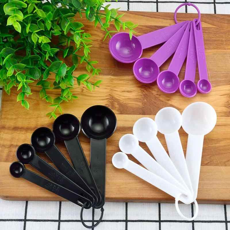 5 Stks/set Plastic Teaspoon Spoon Set With Scale Baking Meter C-34 ...