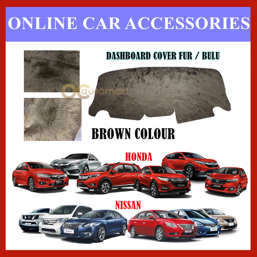 Customized Dashboard Cover Fur / Bulu For Honda Nissan Toyota Isuzu ...
