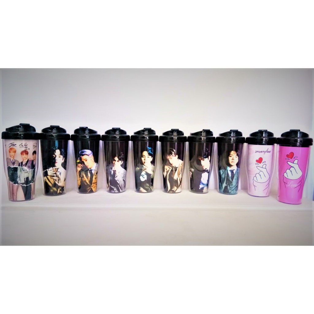 TUMBLER BTS BANGTAN BT21 MERCHANDISE DRINKING BOTTLE FREEBIES TUMBLER ...