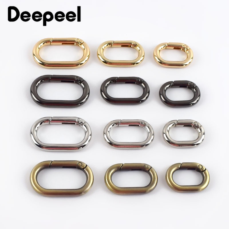 1Pc Metal O Ring Spring Buckle Bag Strap Dog Collar Keychain Connector ...
